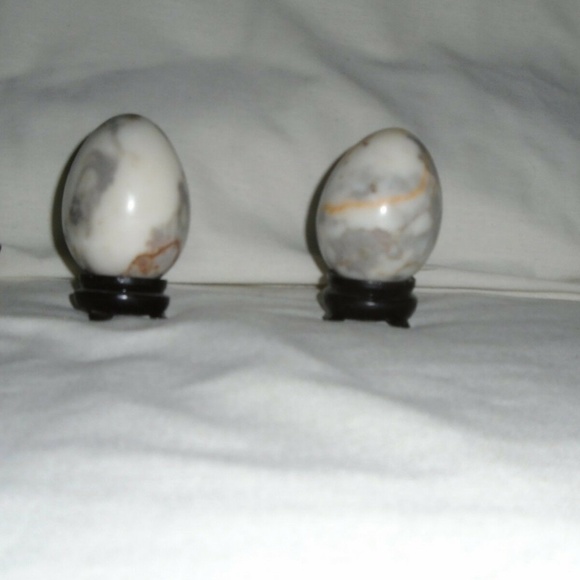 Accents | Vintage Marble Eggs Complete With Display Stand | Poshmark
